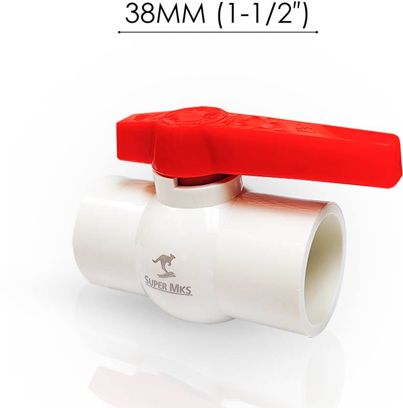 Super MK 38MM (1-1/2”) Heavy UPVC Ball Valve (Plain) Ball Valves Price ...