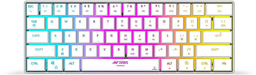 Ant Esports MK 1500 Mini / 60% Pro RGB, Type-C Charging, 1000 mAh ...