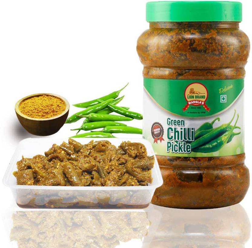 Lion Brand Green Chilli Pickle Green Chilli Pickle Price in India - Buy ...