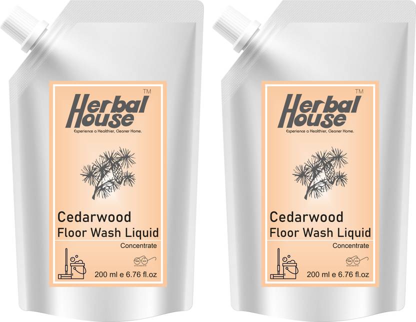 Herbal House Floor Wash Liquid with Cedarwood-Extract Non Toxic, Baby ...