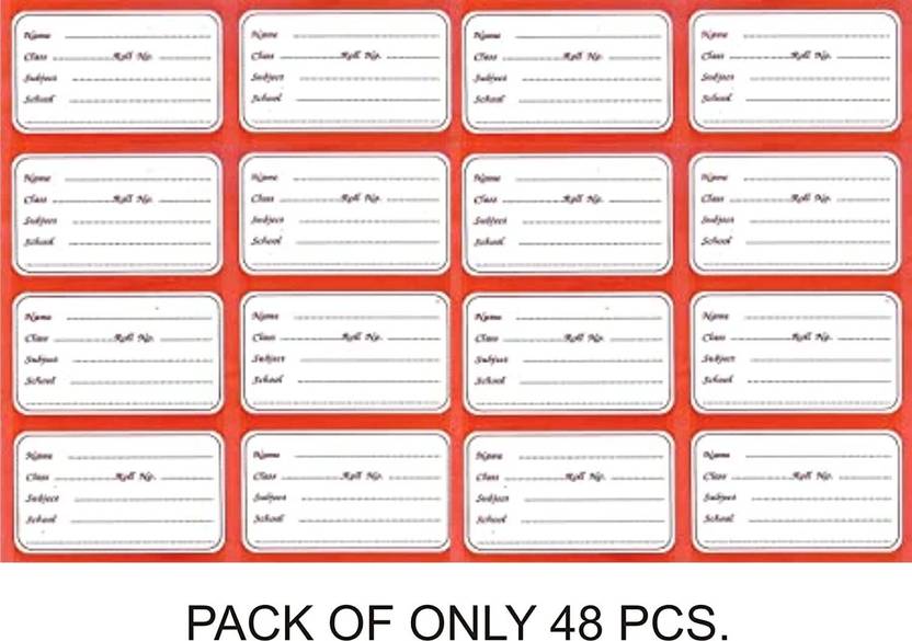 NOZOMI 7.62 cm Notebook Stickers Paper Name Labels Book Stickers for ...