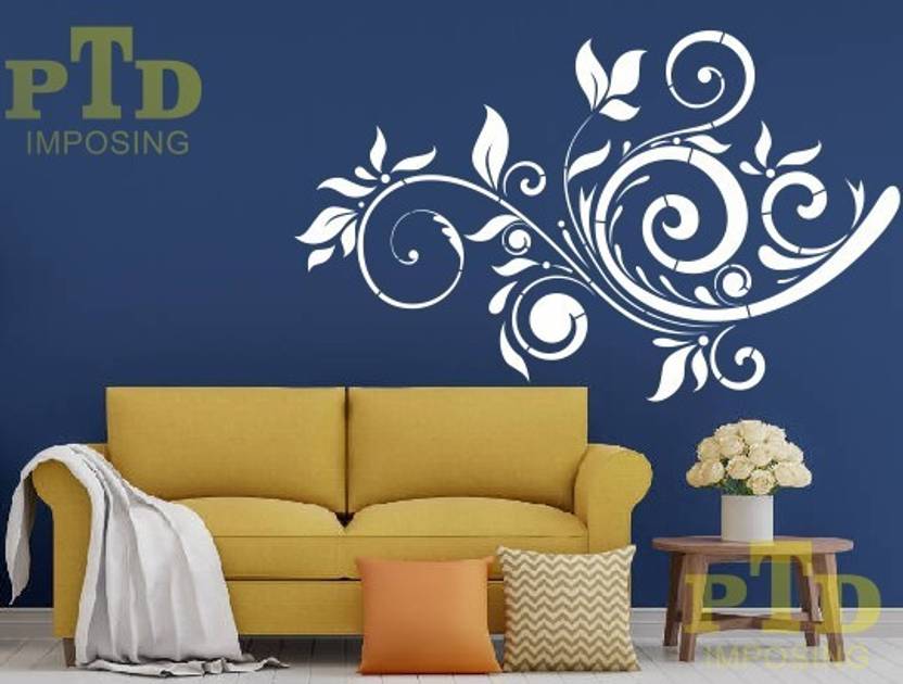 PTD imposing floral wall painting stencils for home decoration ...