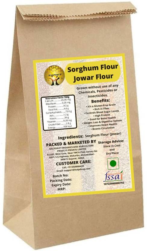 KALPDRUP Sorghum Flour (Jwar Atta) 1KG Price in India - Buy KALPDRUP ...