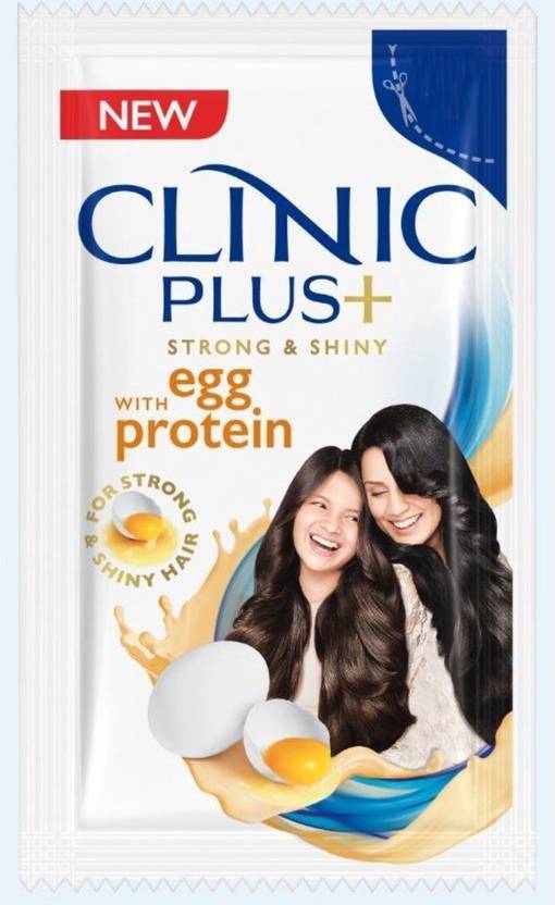 Clinic Plus 160 PCS OF SHAMPOO POUCH MRP 1 RS. EACH WITH EGG PROTEIN, 6 ...