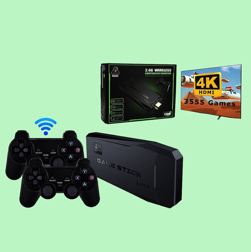 PTCMart Built-in 3000 Classic Games 8/16 Bit Game Stick Lite 4K Ultra ...