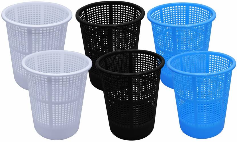 Wonder Plastic Jali 222 Open Dustbin, Set of 6 Pcs, 7 Ltr Dustbin, Blue ... Wonder Plastic Jali 222 Open Dustbin, Set of 6 Pcs, 7 Ltr Dustbin, Blue ...