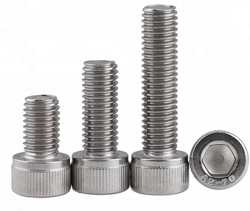 RPI SHOP Bolt M5 X 50mm Socket Cap Screws, Allen,SS 304, Machine Thread ...