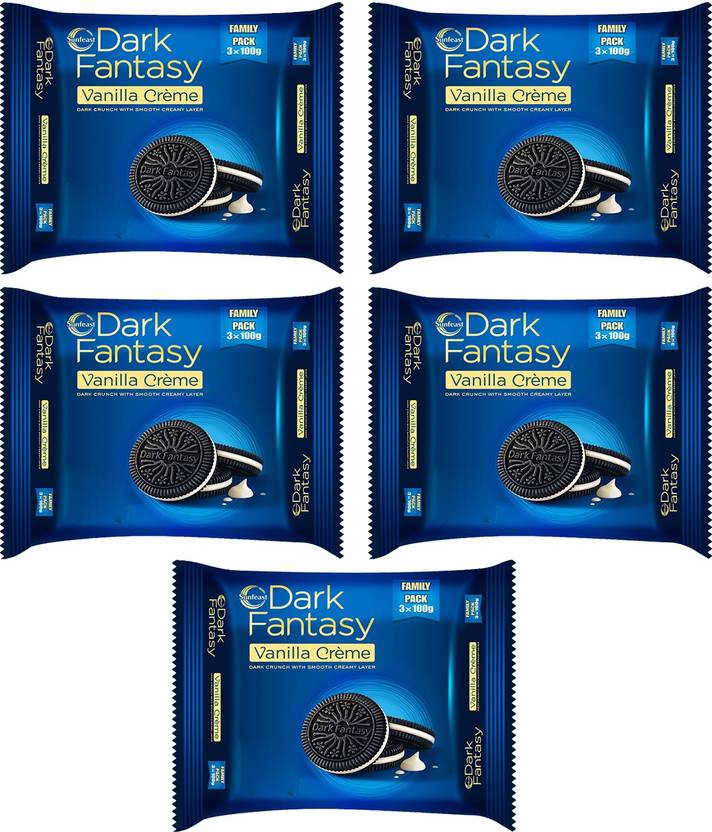 Sunfeast Dark Fantasy Vanilla Creme Cream Sandwich Price in India - Buy ...
