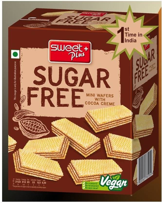 SWEET PLUS Sugar free Vegan Wafers with Cocoa Creame Wafers Price in ...