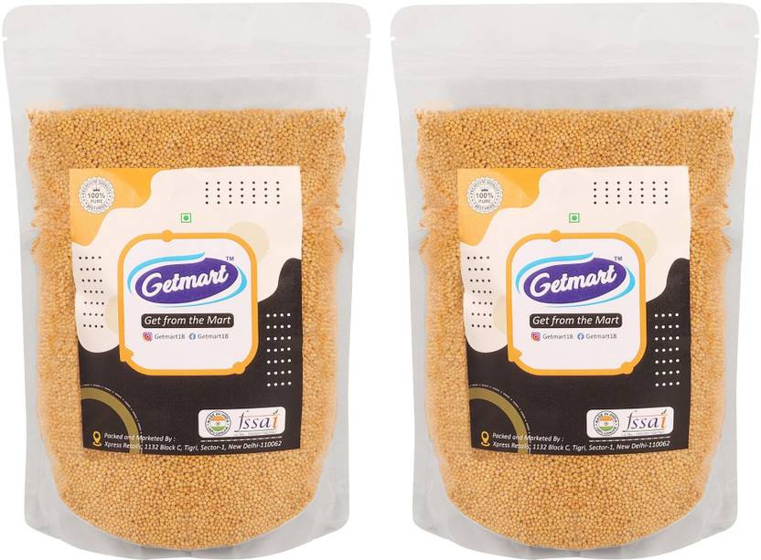 Getmart Whole Yellow Mustard Seeds (Pili Sarso), 2 X 1 Kg Price in ...