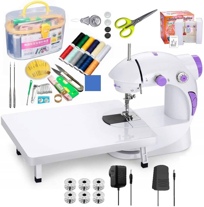 Kiwilon Sewing Machine for Home Tailoring with Extension Table, Inbuilt Sewing Kit Sewing Kit ...
