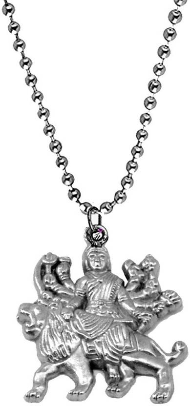 AFH Hindu Goddess Durga Mata Silver Plated Pendant For Men And Women ...