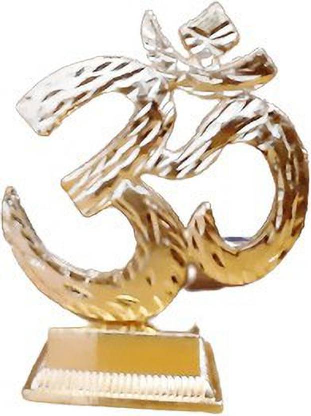 KANISHQ Table Decore Golden Ohm Stand Table Decore for office/Living ...