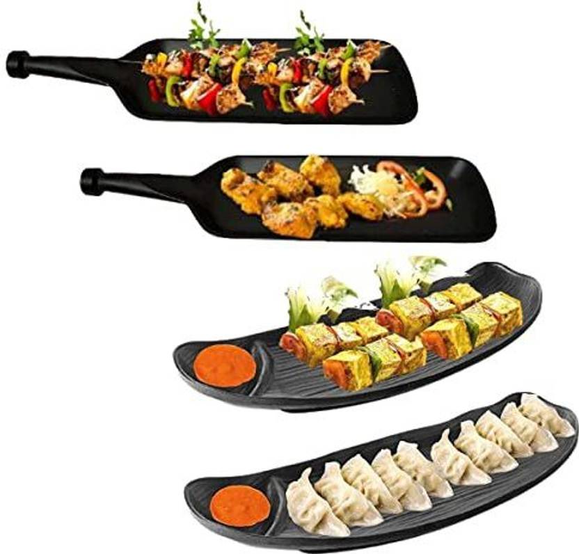 ZIDO Exclusive (Pack of 4) Multipurpose Serving Platter for All Types ...