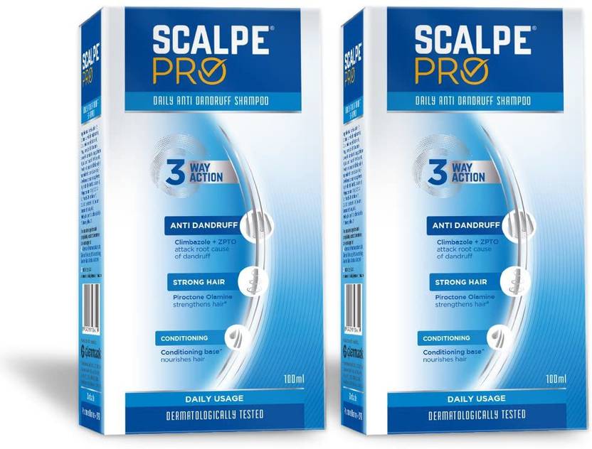 Scalpe Pro Daily Anti Dandruff Shampoo,100ml x 2 - Price in India, Buy ...