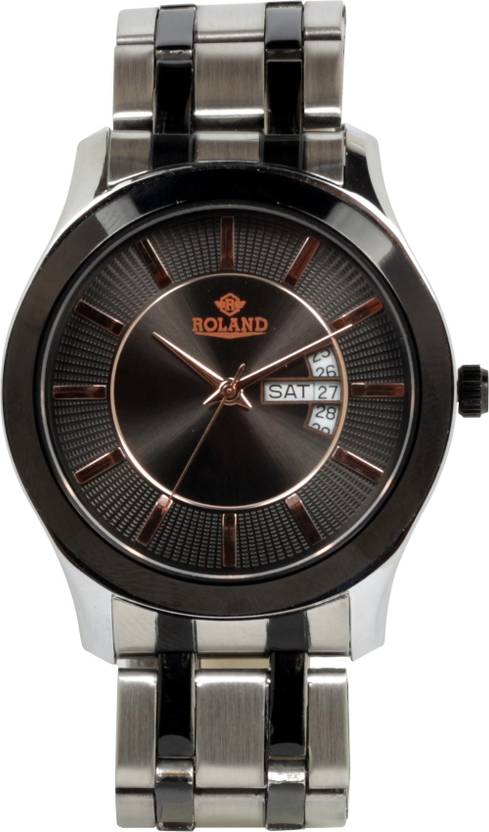 Roland Roland Unique Men's Black Dial Analog Watch RO2410SM02 Analog ...