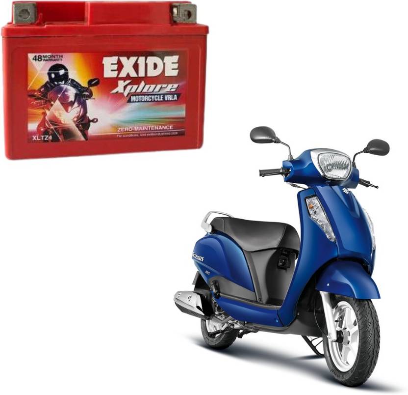 EXIDE Xplore XLTZ4 Suzuki Access 125 4 Ah Battery for Bike Price in ...
