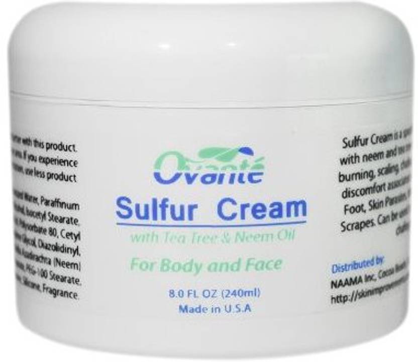 Ovante Sulfur Skin Cream ( 240 mL) Antifungal Healing Cream for Jock ...
