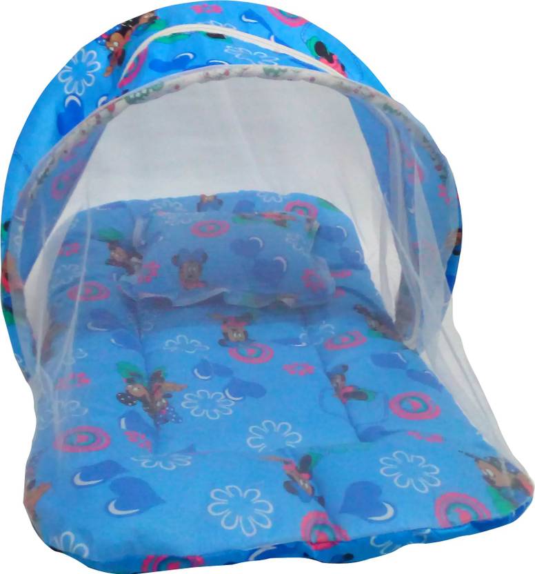 Welo Nylon Infants Washable High Quality Baby Bed cum Net with Chain ...