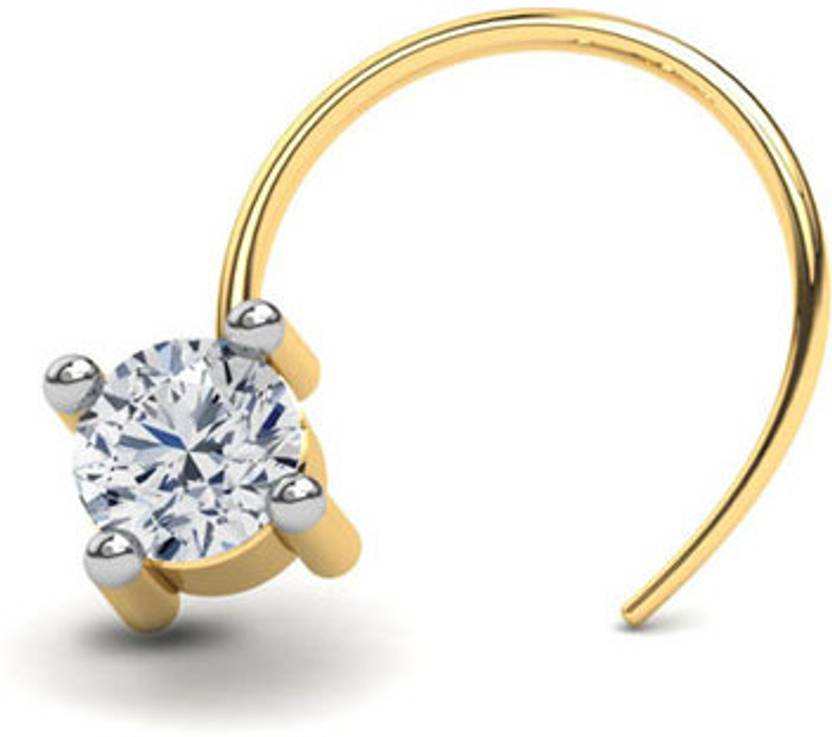 CaratLane Solitaire 18kt Diamond Yellow Gold Stud Price in India - Buy ...