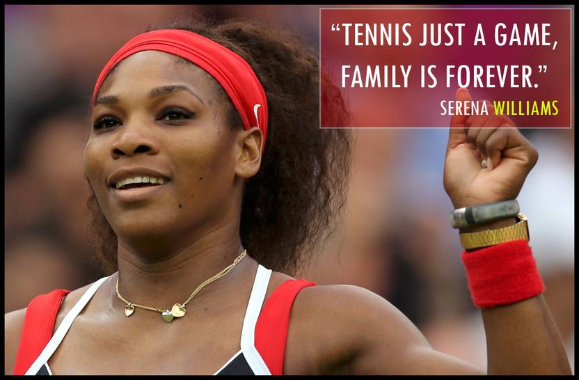 Serena Williams Tennis Player Quotes Poster Paper Print - Sports ...