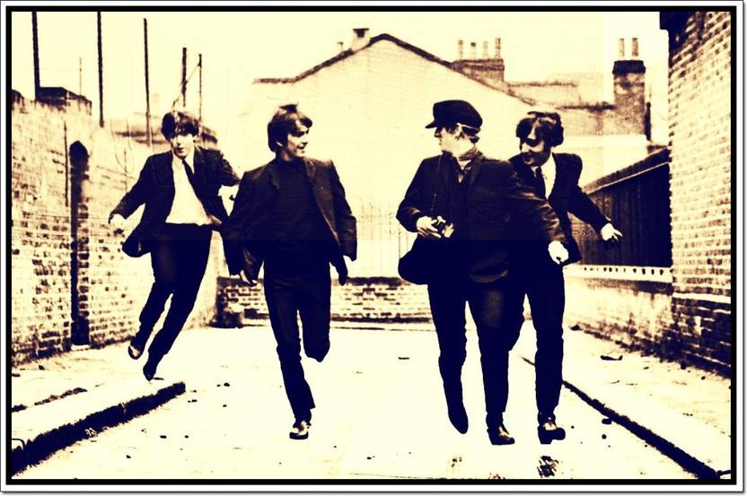 Eureka Designs Poster The Beatles Running Paper Print - Music posters ...