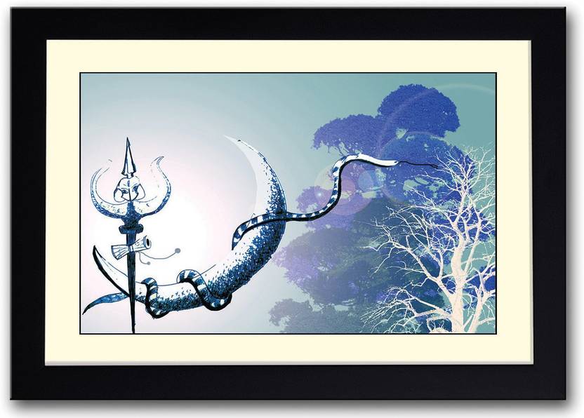 Lord Shiva Trishul Fine Art Print - Religious posters in India - Buy ...