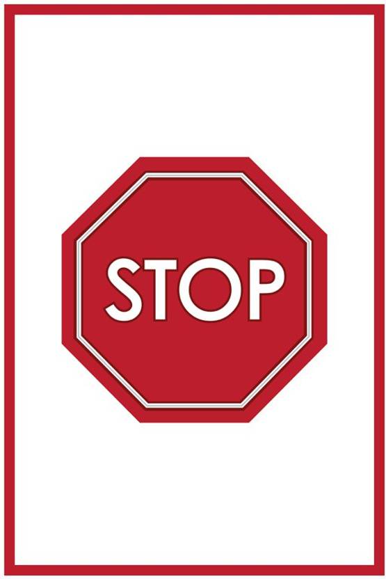 Stop Sign Paper Print - Humor posters in India - Buy art, film, design ...