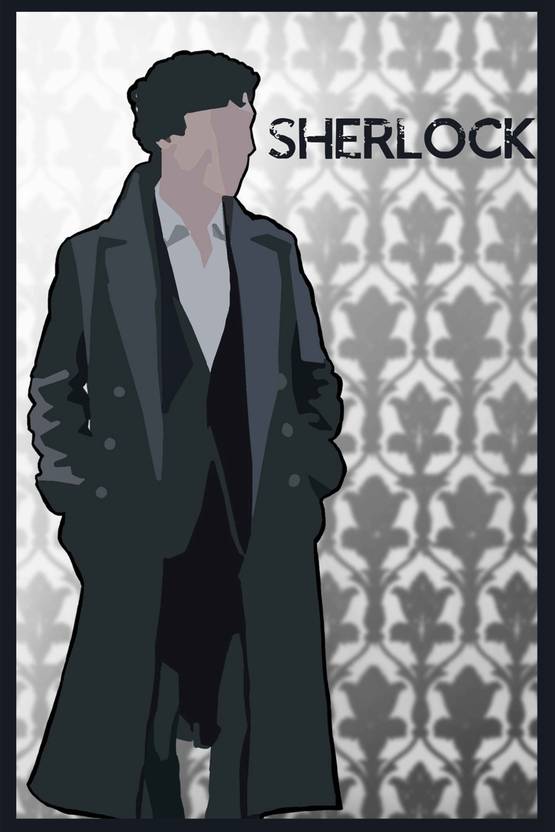 Sherlock Outline - Wallpaper Paper Print - TV Series posters in India ...