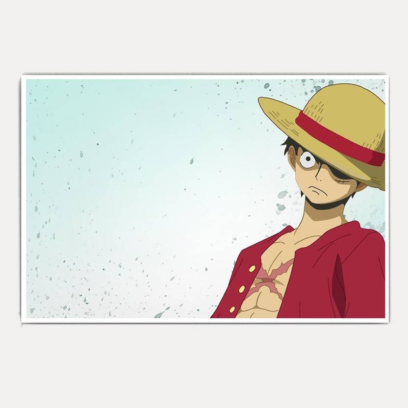 Monkey D Luffy One Piece (18x12) Paper Print - Abstract posters in ...