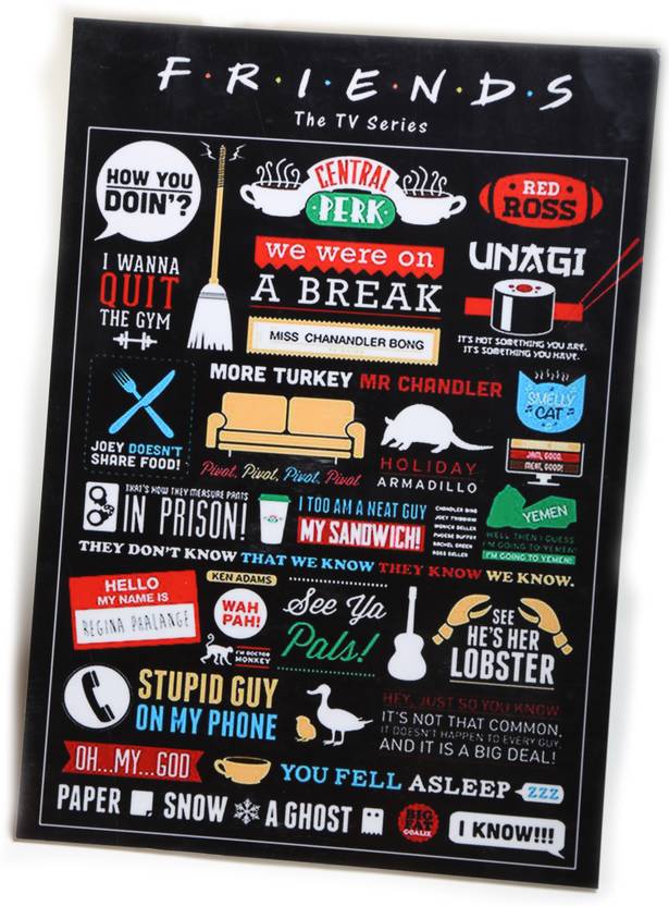 Friends TV series Hard Foam Board Poster Photographic Paper - TV Series ...