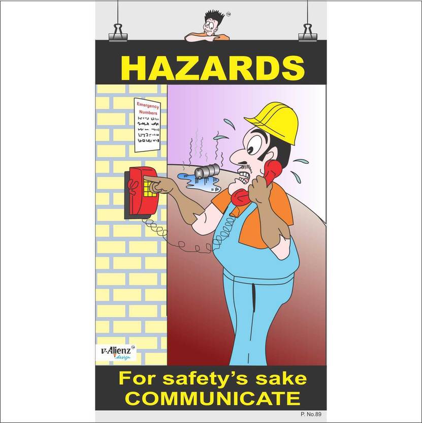 Safety Poster-Hazards Paper Print - Abstract, Quotes & Motivation ...