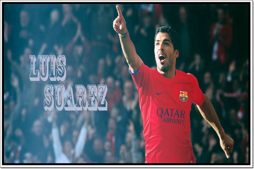 Luis Suarez Footballer Poster Paper Print - Sports posters in India ...