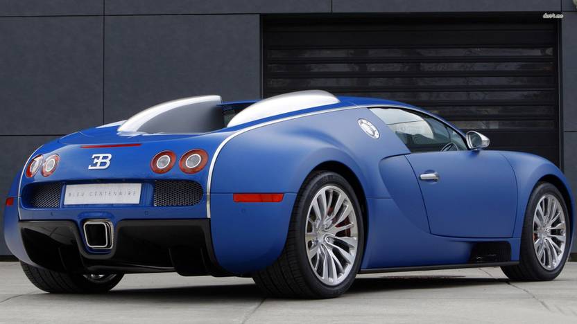 Athah Bugatti Veyron back view Poster Paper Print - Vehicles posters in ...