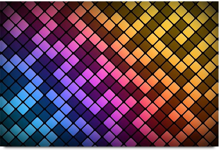 The Digital Squares Display Paper Print - Abstract posters in India ...