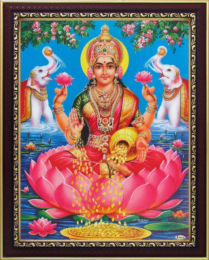 Goddess Lakshmi / Laxmiji / Laxmi Poster Paper Print - Art & Paintings ...