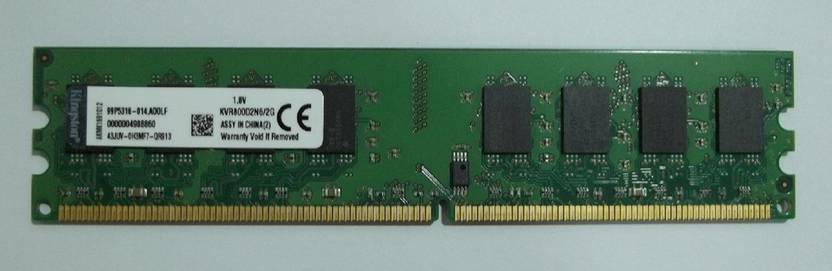 KINGSTON DIMM DDR2 2 GB (Single Channel) PC DRAM (KVR800D2N6/2G ...