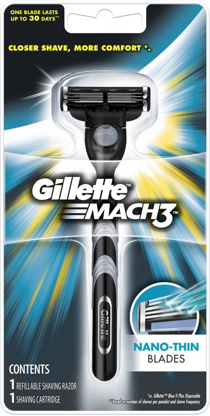 Gillette Mach 3 Razor, Men - Price in India, Buy Gillette Mach 3 Razor ...