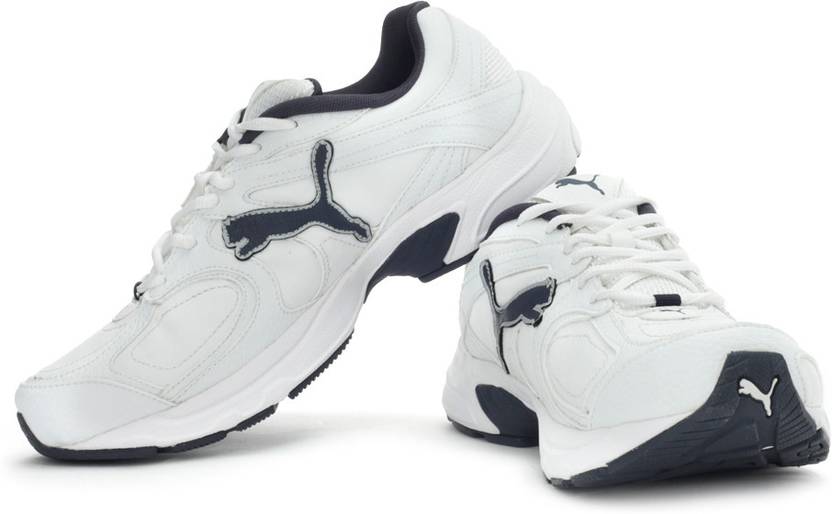 PUMA Axis XT II Running Shoes For Men - Buy White, New Navy, Silver ...