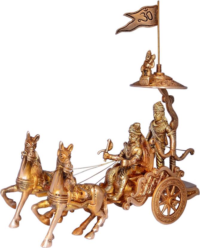 purpledip Mahabharat/Geeta Arjun Chariot (Rath) With Krishna & Hanuman ...
