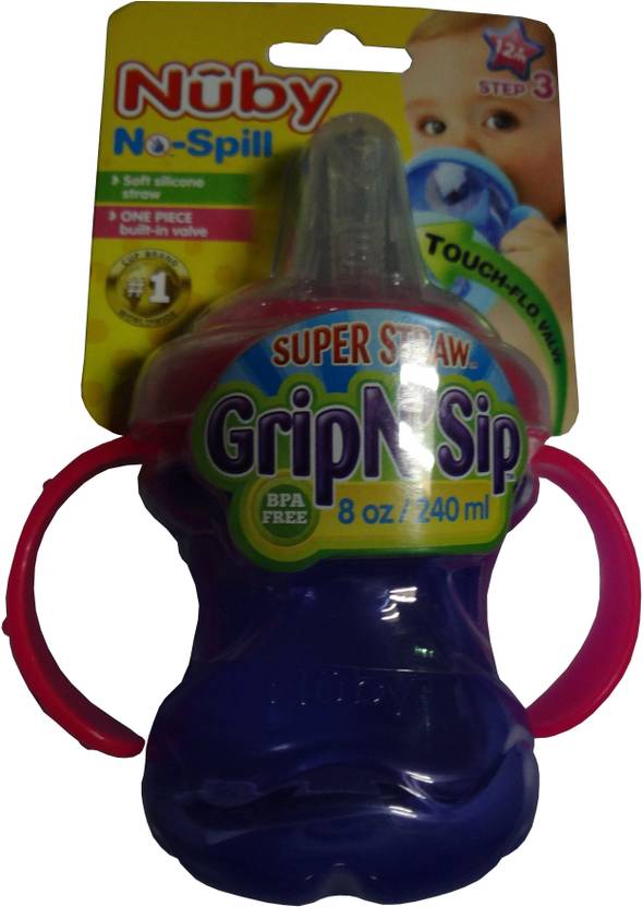 NUBY No-spill Grip N Sip Super Straw Sipper Price in India - Buy NUBY No-spill Grip N Sip Super ...