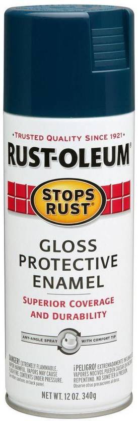 RUST-OLEUM Stops-Rust-Enamel-Multi-Purpose Gloss Night Tide Spray Paint ...