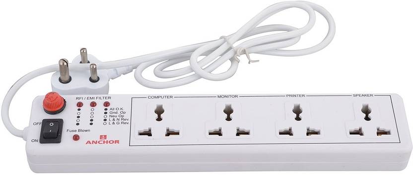 ANCHOR 22047 4 Socket Extension Boards Price in India - Buy ANCHOR ...