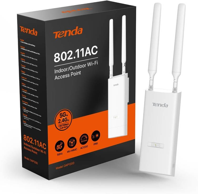 TENDA 1200 Mbps OAP1200 AC1200 Dual-Band MU-MIMO | 802.11AC | IP65 ...