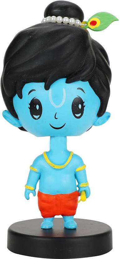 Webby Shri Krishna Bobblehead Toys | God Statue for Car Dashboard and ...
