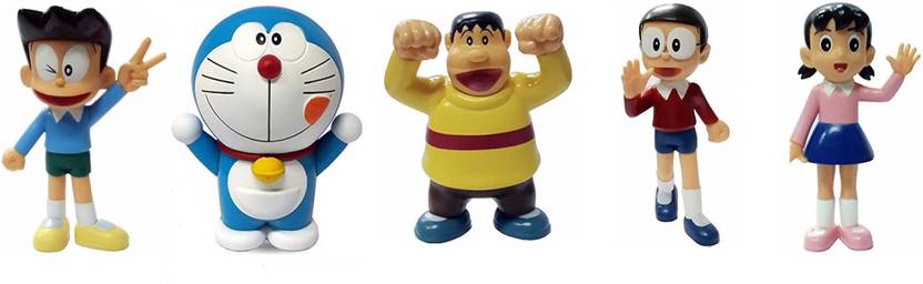 GRV Creations Doraemon & Friends Combo 5 Piece -Doraemon, Suneo ...