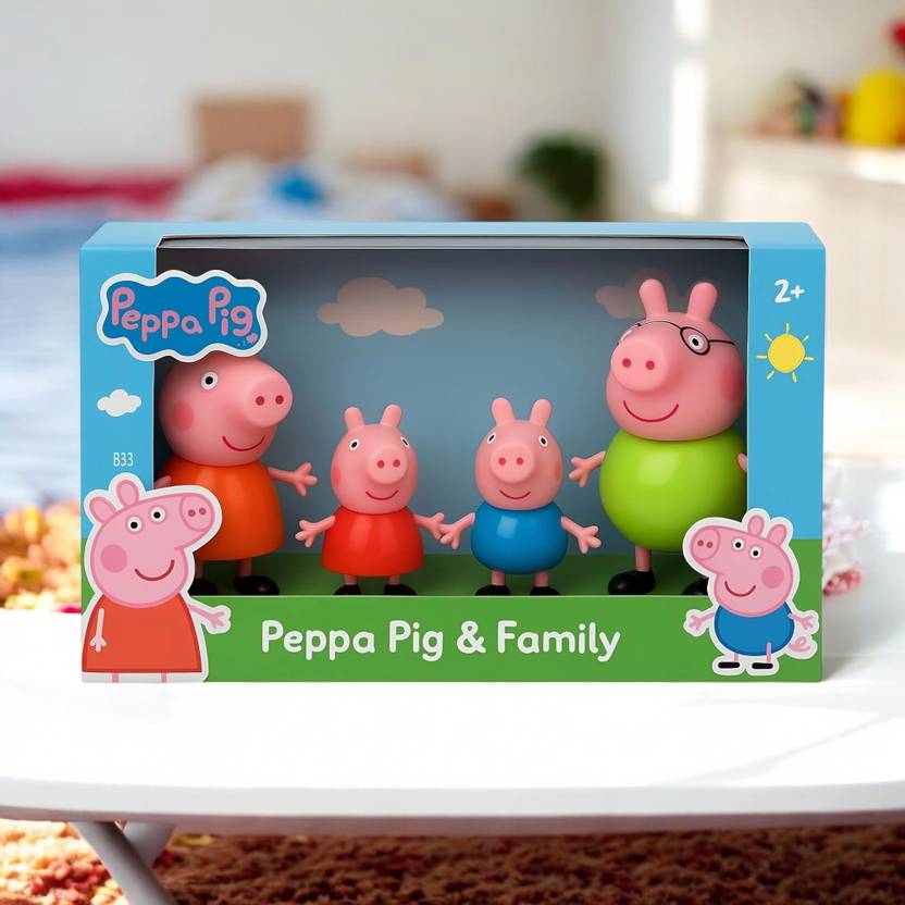 SNM97 Peppa Pig Family Set of 4, Peppa Pig, George, Daddy Pig, Mommy ...