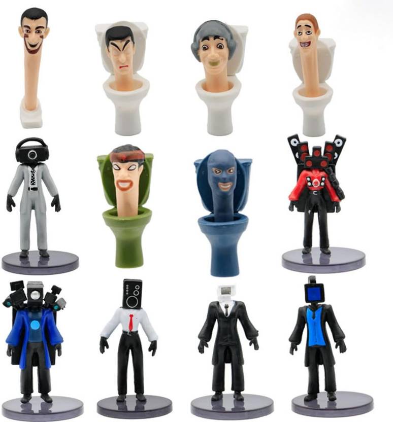 toypapa Skibidi Toilet Toy set featuring Titan-TV Man,Cameraman,Speaker ...