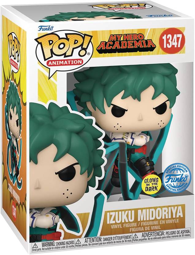Funko Pop! Animation: My Hero Academia – Deku Blackwhip Glow-in-The ...
