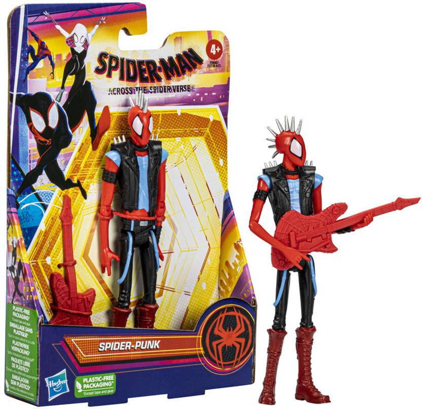 Marvel Spider Man Across The Spider Verse Spider Punk Toy 6 Inch Scale Action Figure Spider